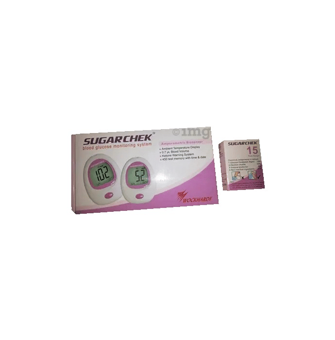 Sugarchek Glucometer with 15 Test Strips: Buy box of 1.0 Unit at best ...
