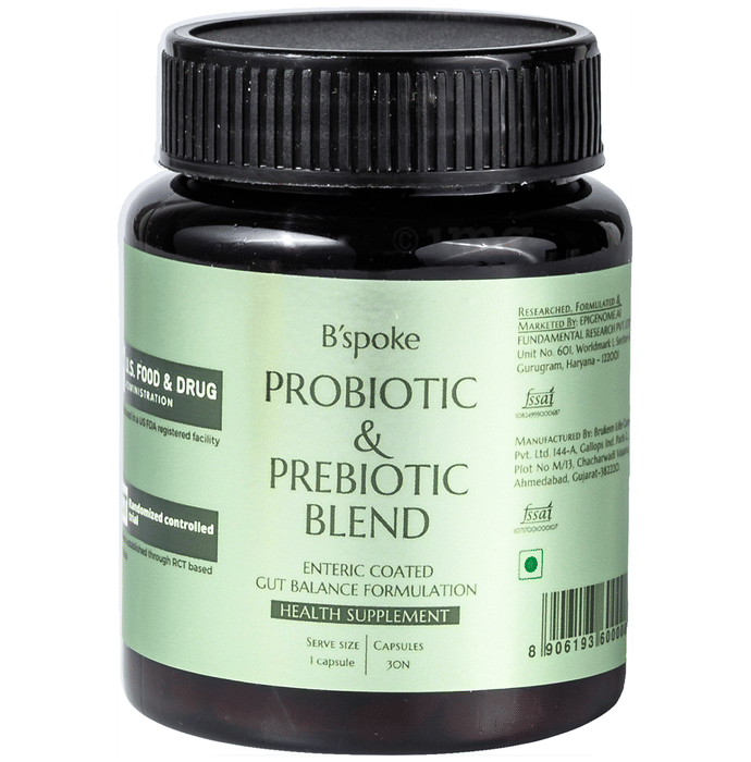 B'spoke Probiotic & Prebiotic Blend Capsule: Buy bottle of 30.0 ...