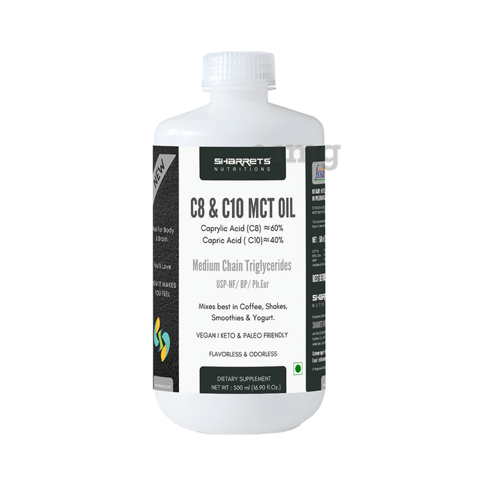 Sharrets Nutritions C8 & C10 MCT Oil: Buy bottle of 500 ml Liquid at ...