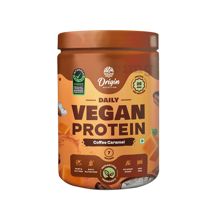 Origin Nutrition Vegan Plant Protein Powder Coffee Caramel: Buy jar of ...