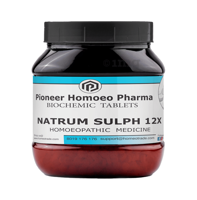Pioneer Pharma Natrum Sulph 12X Biochemic Tablet: Buy bottle of 450 gm ...