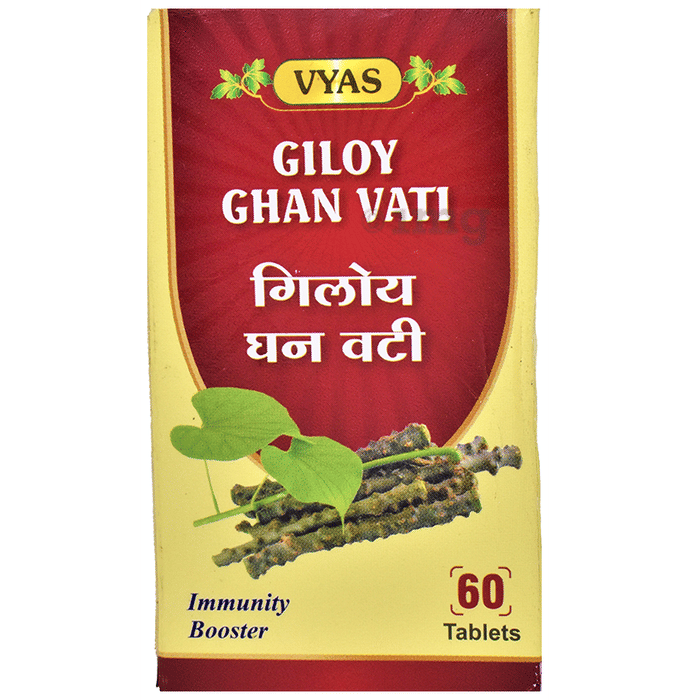 Vyas Giloy Ghan Vati: Buy bottle of 60 tablets at best price in India | 1mg