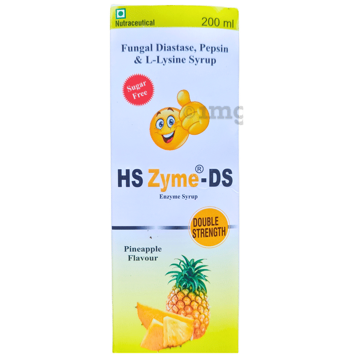 HS Zyme-DS Syrup Pineapple Sugar Free: Buy bottle of 200.0 ml Syrup at ...