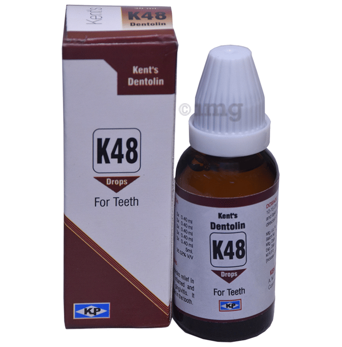 Kent's K48 Teeth Oral Drops: Buy bottle of 30.0 ml Oral Drops at 𝗯𝗲𝘀𝘁 𝗽𝗿𝗶𝗰𝗲 in India | 1mg