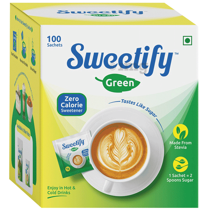 Sweetify Zero Calorie Sweetener Sachet (1gm Each): Buy box of 100.0 Sachets at best price in ...