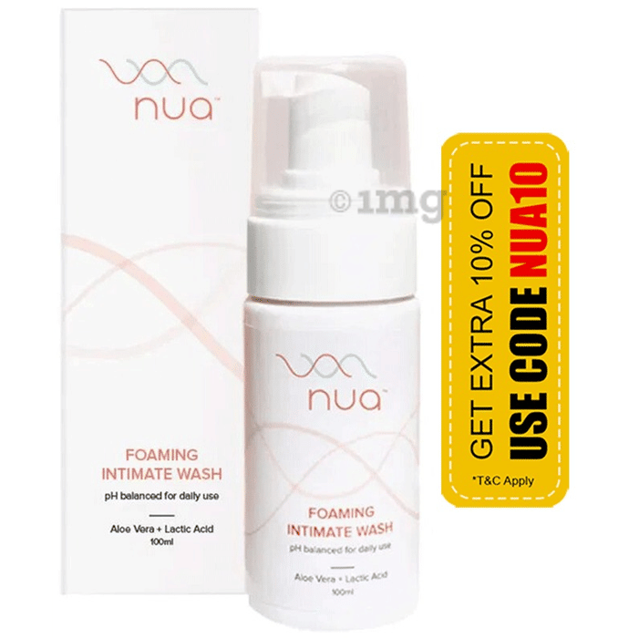 Nua Foaming Intimate Wash with Aloe Vera and Lactic Acid: Buy pump ...