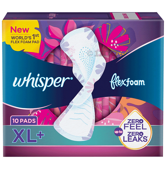 Whisper Choice Flexfoam Pads XL+: Buy packet of 10.0 pads at best price ...