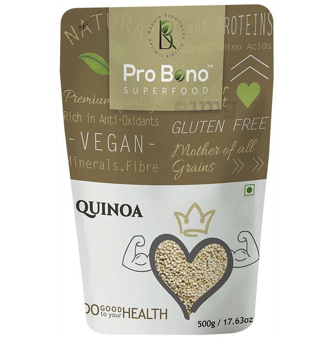 Pro Bono Superfood Quinoa: Buy packet of 500.0 gm Cereal at 𝗯𝗲𝘀𝘁 𝗽𝗿𝗶𝗰𝗲 ...