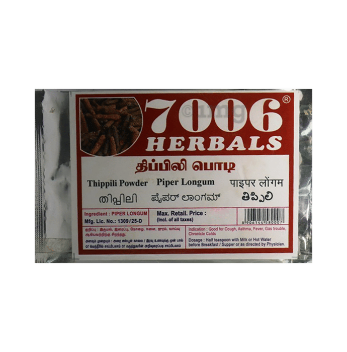7006 Herbals Thippili Powder: Buy packet of 50 gm Powder at best price ...