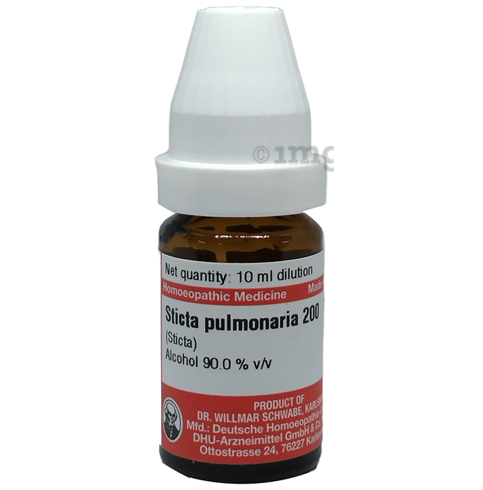 Dr Willmar Schwabe Germany Sticta Pulmonaria Dilution 200: Buy bottle ...
