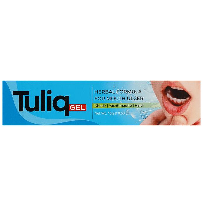 Tuliq Gel Herbal Mouth Ulcer Gel with Ayurvedic Herbs for Fast Relief ...