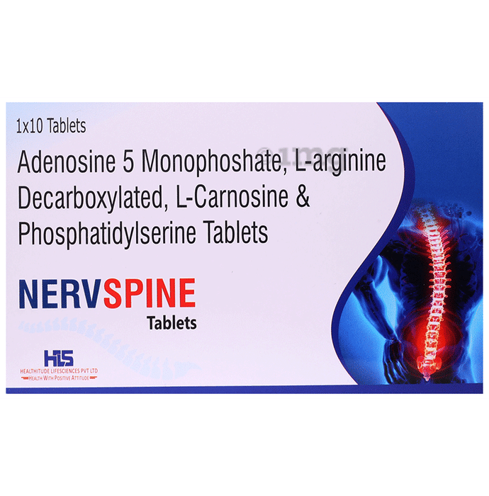 Nervspine Tablet: Buy strip of 10.0 tablets at best price in India | 1mg