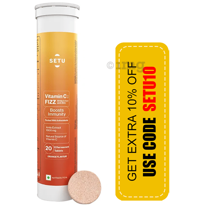 Setu Vitamin C: Fizz 1000mg For Glowing Skin & Immunity Boost ...