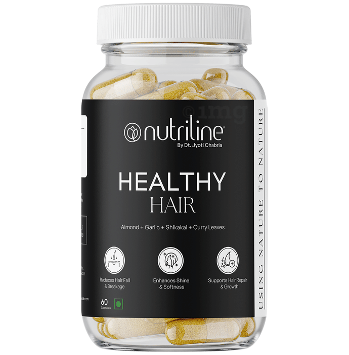 Nutriline Healthy Hair Capsule: Buy bottle of 60.0 capsules at best ...