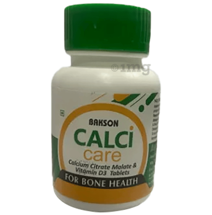 Bakson Calci Care Tablet: Buy bottle of 30.0 tablets at best price in ...
