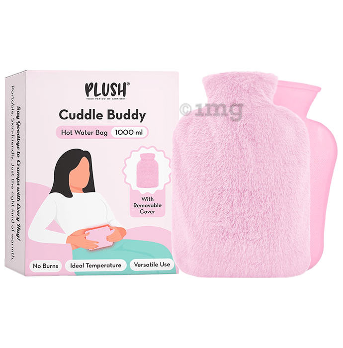 Plush Cuddle Buddy Hot Water Bag with Removable Cover: Buy packet of 1. ...