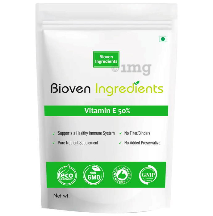 Bioven Ingredients Vitamin E 50% Powder: Buy packet of 500.0 gm Powder ...