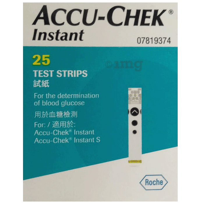 Accu-Chek Instant Test Strip ( Only Strip): Buy box of 25.0 Test Strips ...
