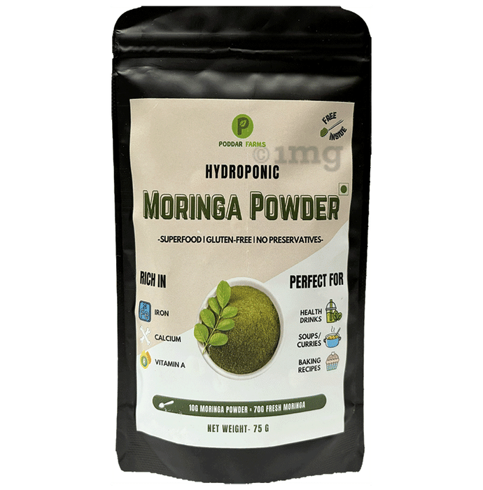 Poddar Farms Hydroponic Moringa Powder: Buy packet of 75.0 gm Powder at ...