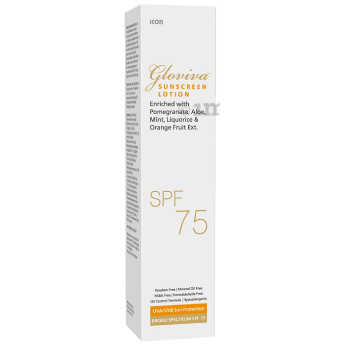 Gloviva SPF 75 Sunscreen Lotion (50ml Each): Buy combo pack of 2.0 ...