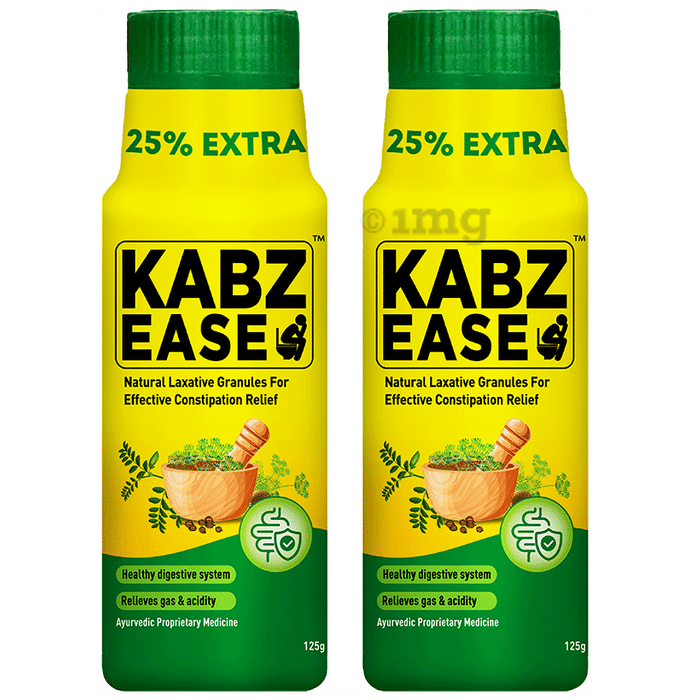 Kabz Ease Natural Laxative Granules (125gm Each): Buy combo pack of 2.0 ...