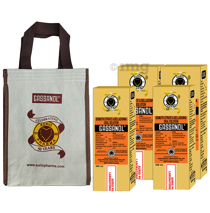 Gassanol Oral Solution Syrup Therapy Pack (450ml Each): Buy box of 4.0 ...