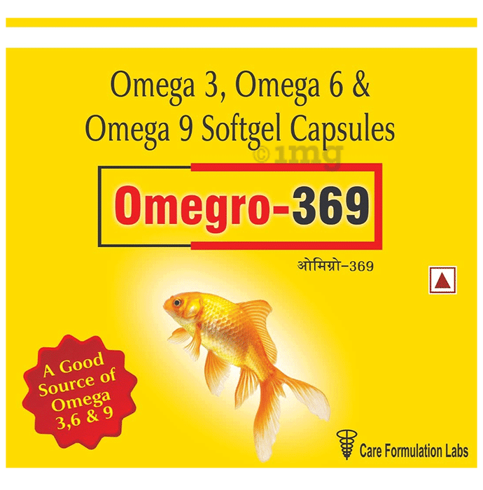 Omegro 369 Softgel Capsule: Buy strip of 10.0 soft gelatin capsules at best price in India | 1mg