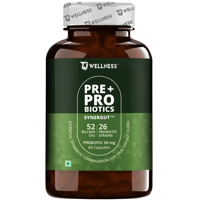 TQ Wellness Synergut Pre + Pro Biotics Capsule: Buy bottle of 60.0 ...