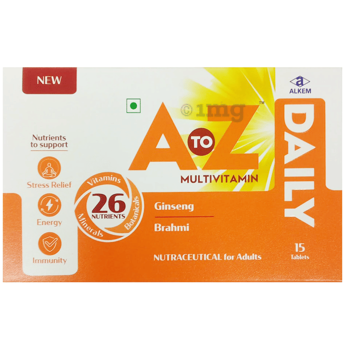 New A to Z Daily Multivitamin Tablet for Adults: Buy strip of 15.0 ...