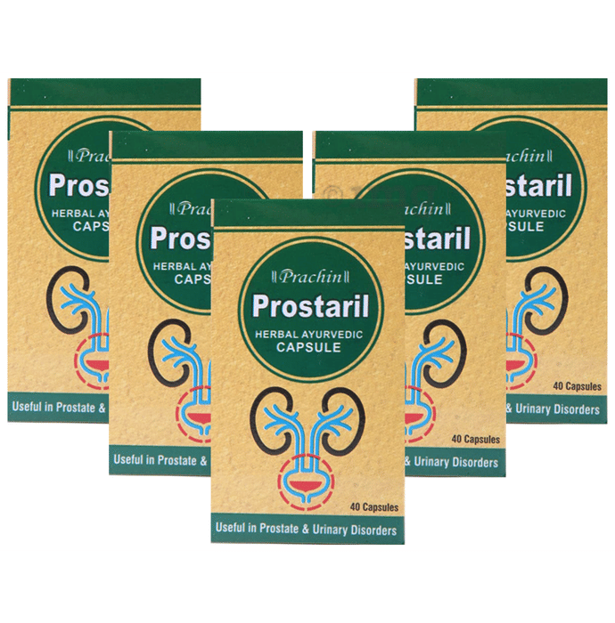 Prachin Prostaril Capsule (40 Each): Buy combo pack of 5.0 bottles at ...