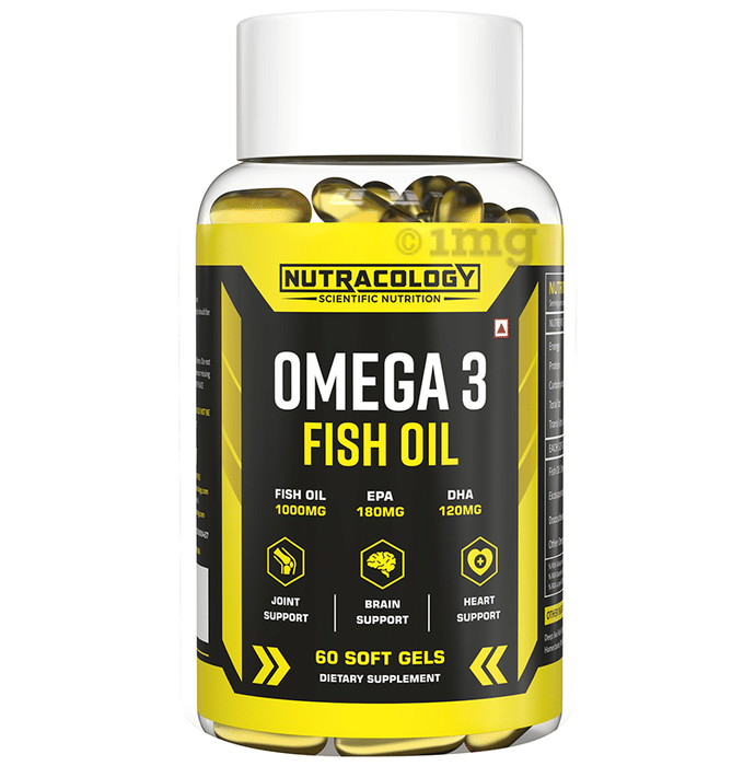 Nutracology Omega 3 Fish Oil Soft Gel: Buy bottle of 60.0 soft gelatin ...
