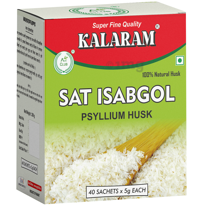 Kalaram Sat Isabgol Psyllium Husk (5gm Each): Buy box of 40.0 Sachets ...