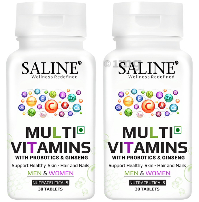 Saline Multi Vitamins Tablet for Men & Women (30 Each): Buy combo pack ...
