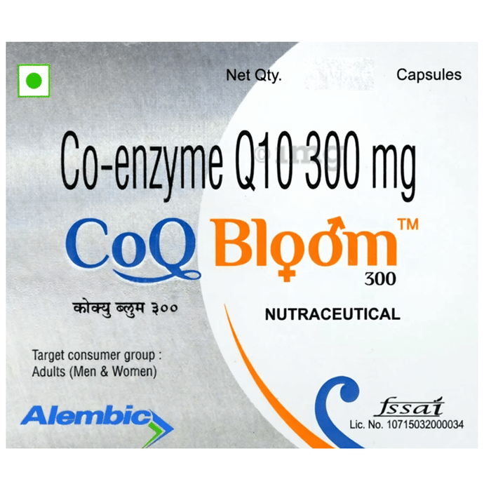 CoQ Bloom 300 Capsule: Buy strip of 15.0 capsules at best price in ...