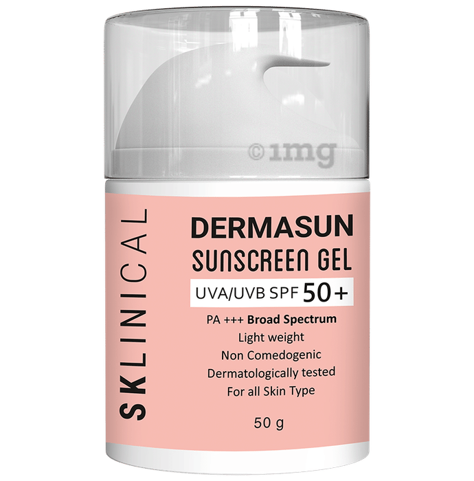 Sklinical Dermasun Sunscreen Gel SPF 50+ & PA+++: Buy pump bottle of 50 ...