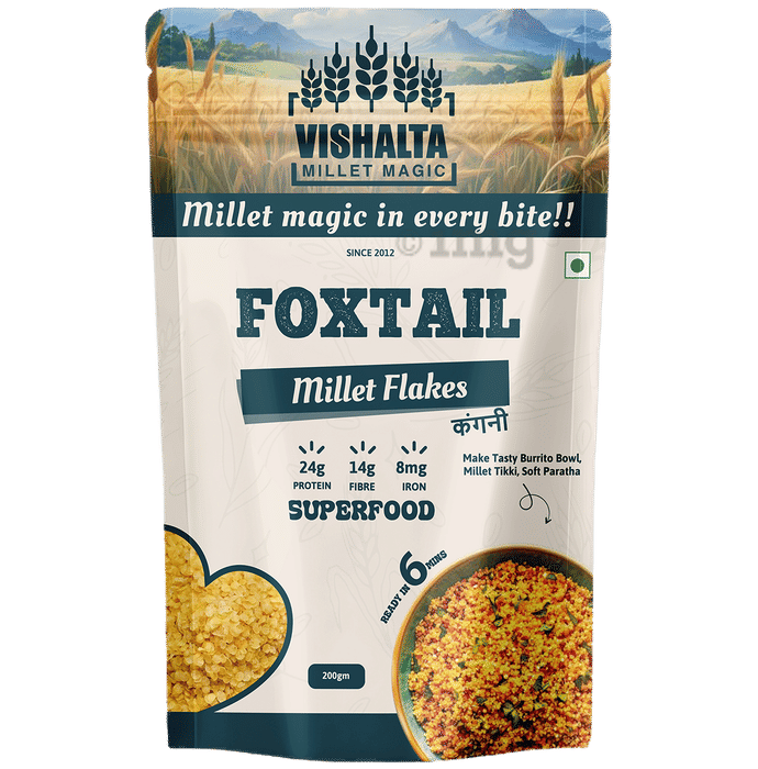 Vishalta Foxtail Millet Flakes: Buy packet of 200.0 gm Flakes at best ...