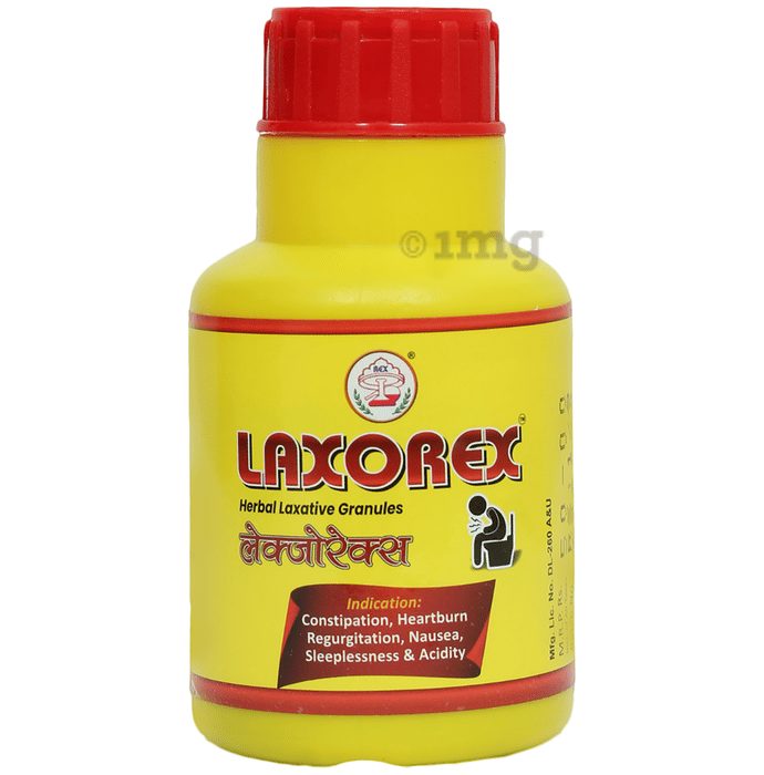 Rex Laxorex Herbal Laxative Granules: Buy bottle of 50.0 gm Granules at ...
