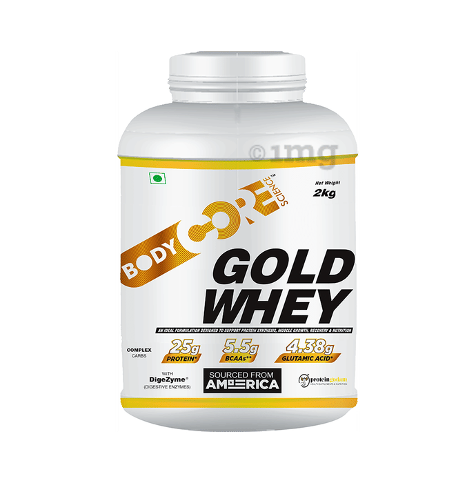 Body Core Science Gold Whey White Powder Chocolate Fudge: Buy jar of 2 ...