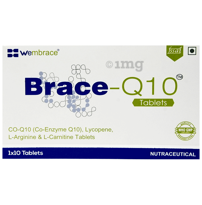 Brace Q10 Tablet: Buy strip of 10.0 tablets at best price in India | 1mg