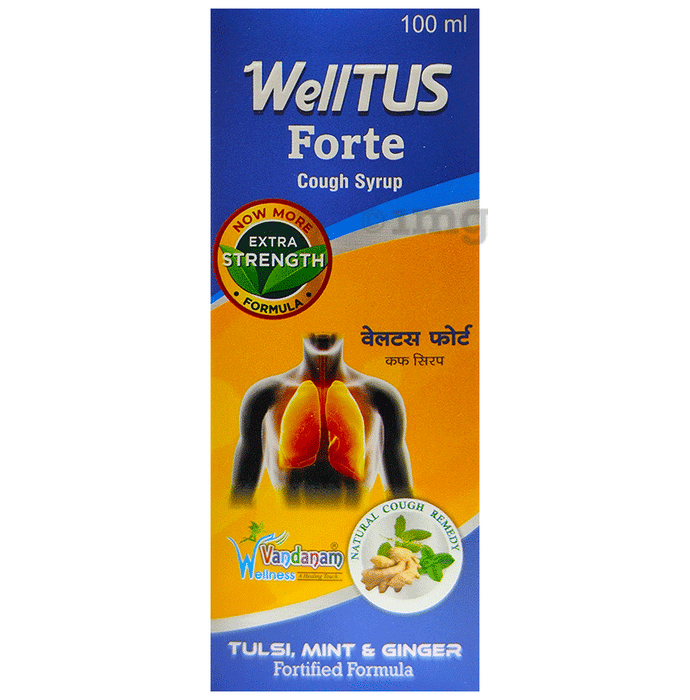 Vandanam Wellness Welltus Forte Cough Syrup Tulsi, Honey & Ginger: Buy ...