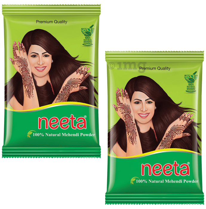 Neeta 100% Natural Mehendi Powder (500gm Each): Buy combo pack of 2.0 ...
