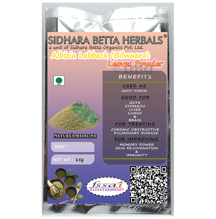 Sidhara Betta Herbals Albizia Lebbeck Leaves Powder: Buy packet of 15.0 ...