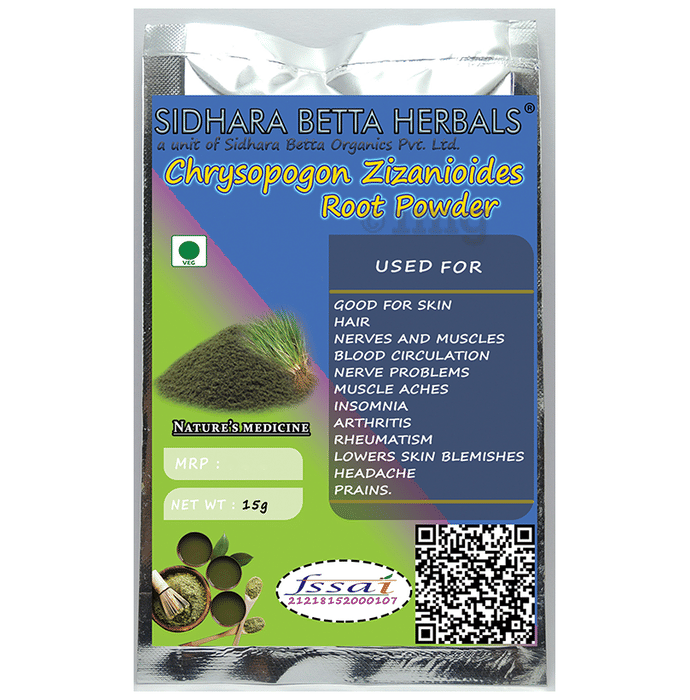 Sidhara Betta Herbals Chrysopogon Zizanioides Root Powder: Buy packet ...