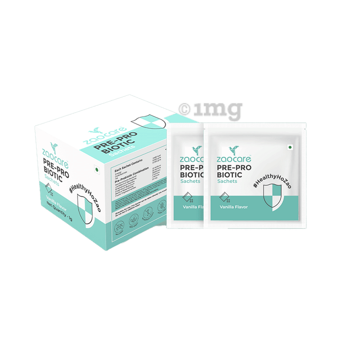 Zaocare Pre-Pro Biotic Sachet (1gm Each) Vanilla: Buy box of 20 Sachets ...