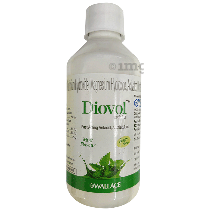 Diovol Oral Solution Mint Sugar Free: Buy bottle of 170.0 ml Oral ...