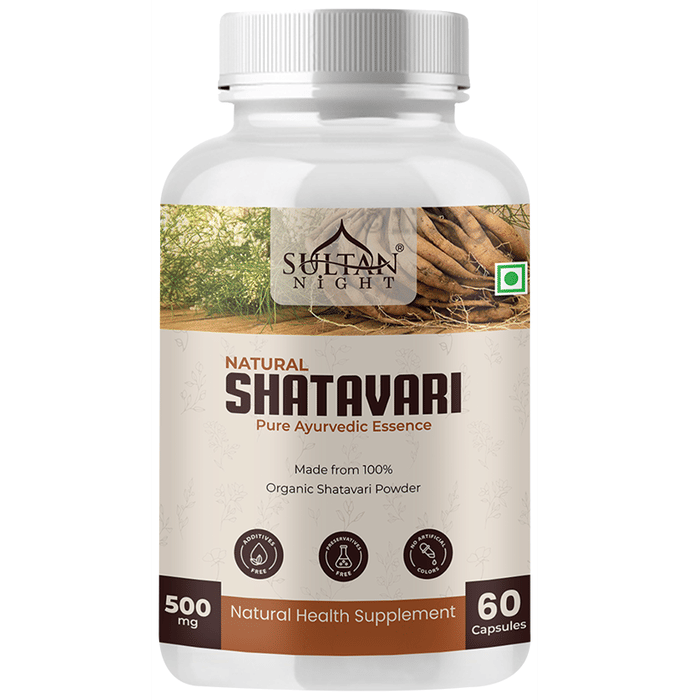 Sultan Night Natural Shatavari Capsule (60 Each): Buy box of 1.0 Bottle ...