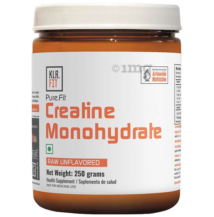 KLR. FIT Creatine Monohydrate Powder Raw Unflavoured: Buy jar of 250.0 ...