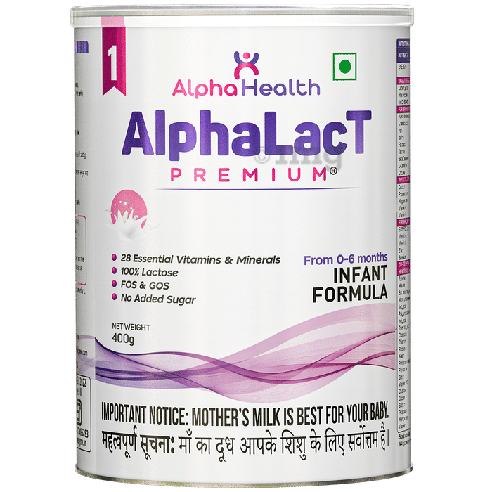 Alpha Health AlphaLact Premium From 0-6 Months Infant Formula Powder ...