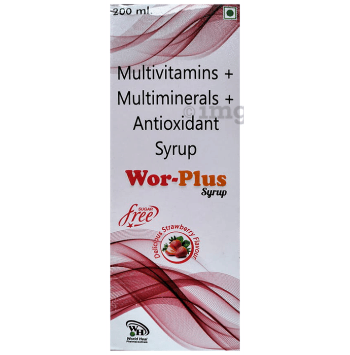 World Heal Wor-Plus Syrup Sugar Free Delicious Strawberry: Buy bottle ...