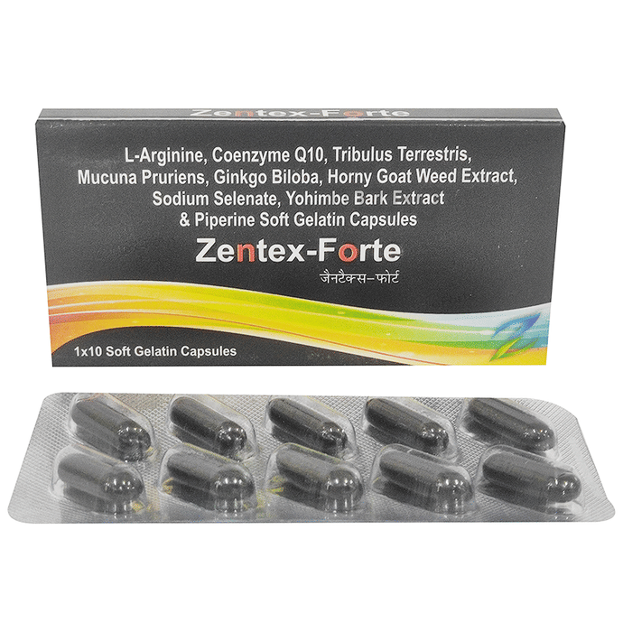 Zentex-Forte Soft Gelatin Capsule: Buy strip of 10.0 soft gelatin ...